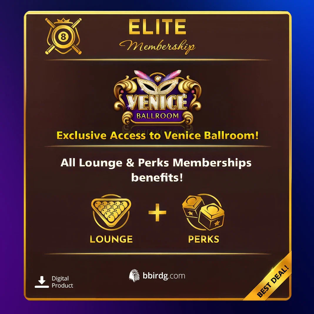 Elite Membership Unlock Venice Table (28 days) | 8 Ball Pool – BlackBird Store