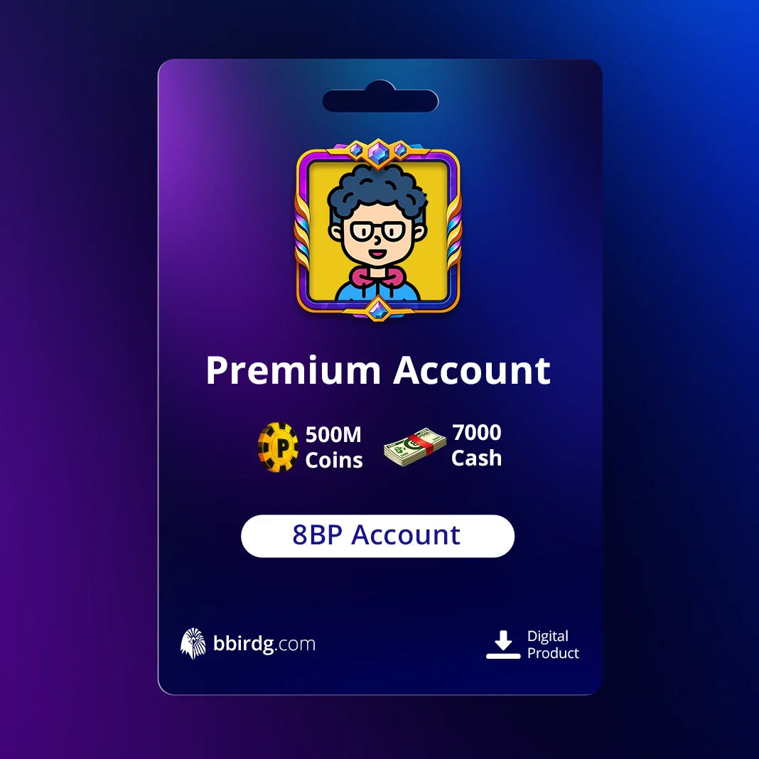 500 Million Coins & 7000 Cash | 8 Ball Pool Account – BlackBird Store