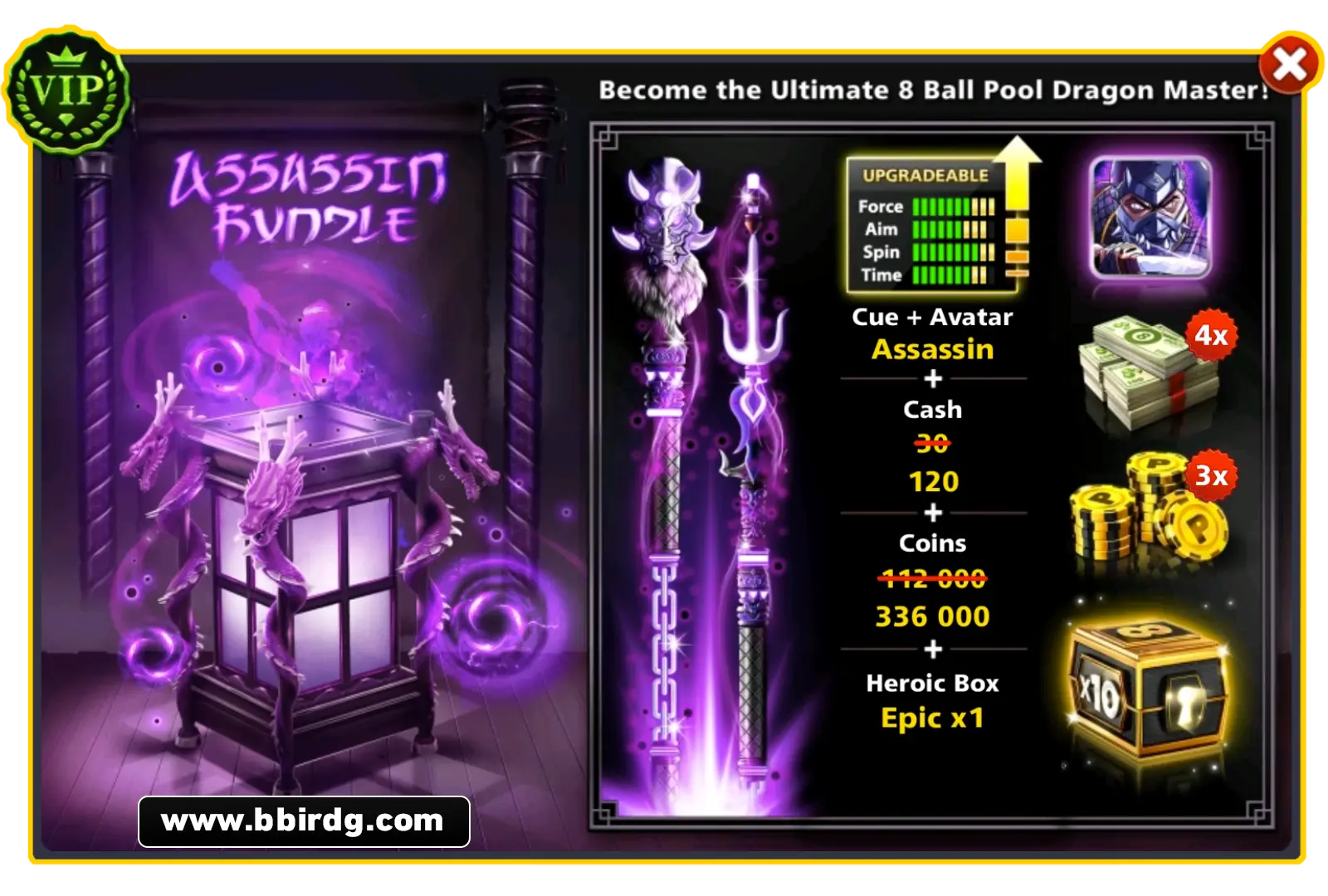 Assassin Cue | 8 Ball Pool – BlackBird Store